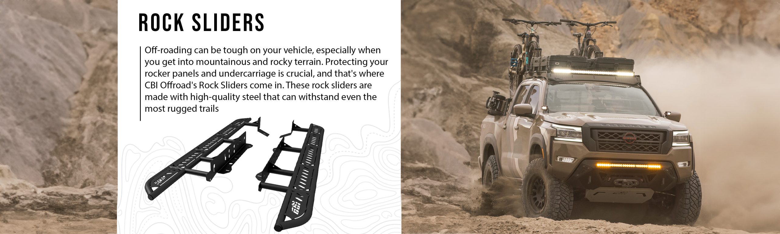 CBI Offroad Fab - Toyota 4Runner Overland Rock Sliders | 2025